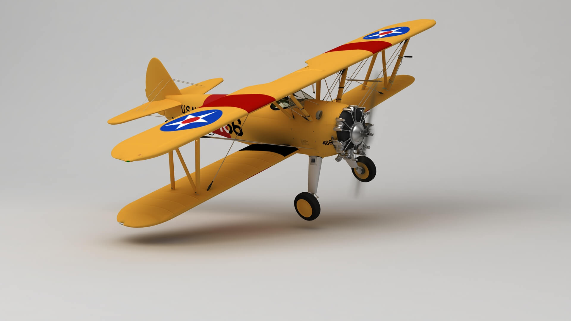 Boeing Stearman M 75 - 3D Model by Carmodels3D