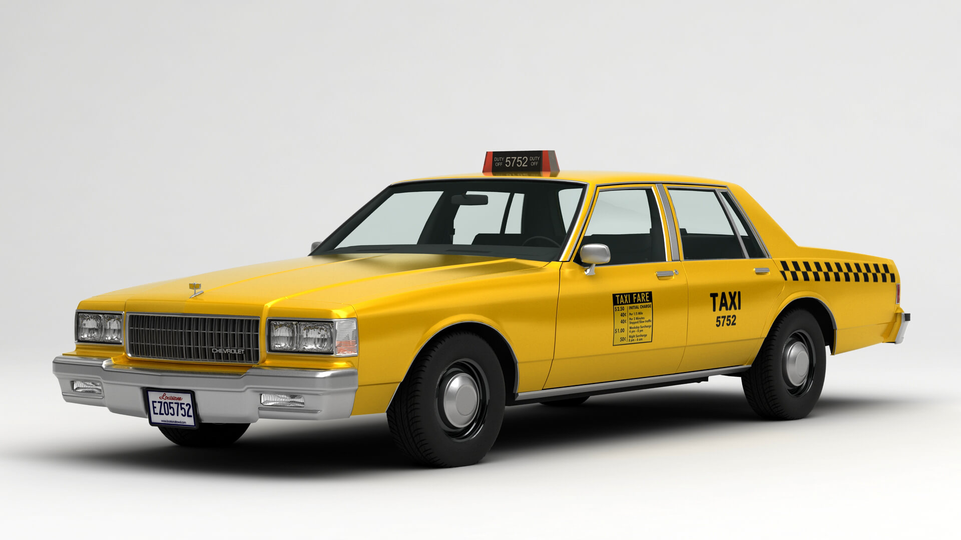 Chevrolet Caprice Classic Taxi 1989 - 3D Model by Carmodels3D