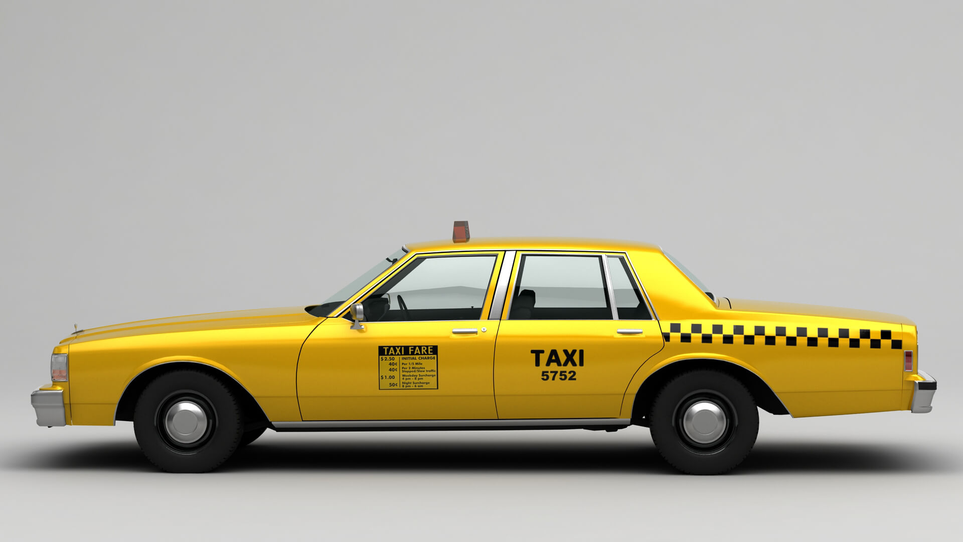 Chevrolet Caprice Classic Taxi 1989 - 3D Model by Carmodels3D