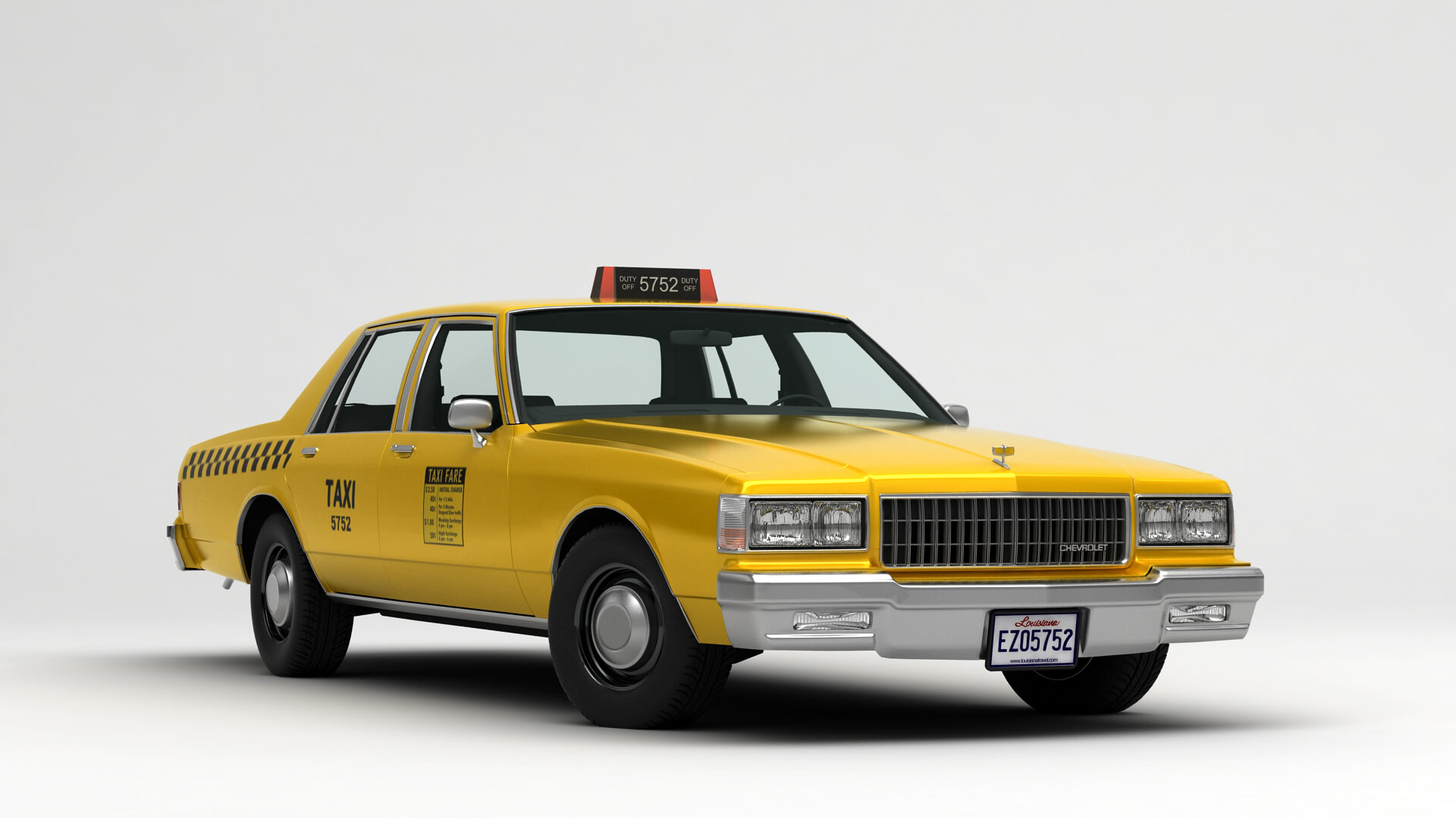 Chevrolet Caprice Classic Taxi 1989 - 3D Model by Carmodels3D