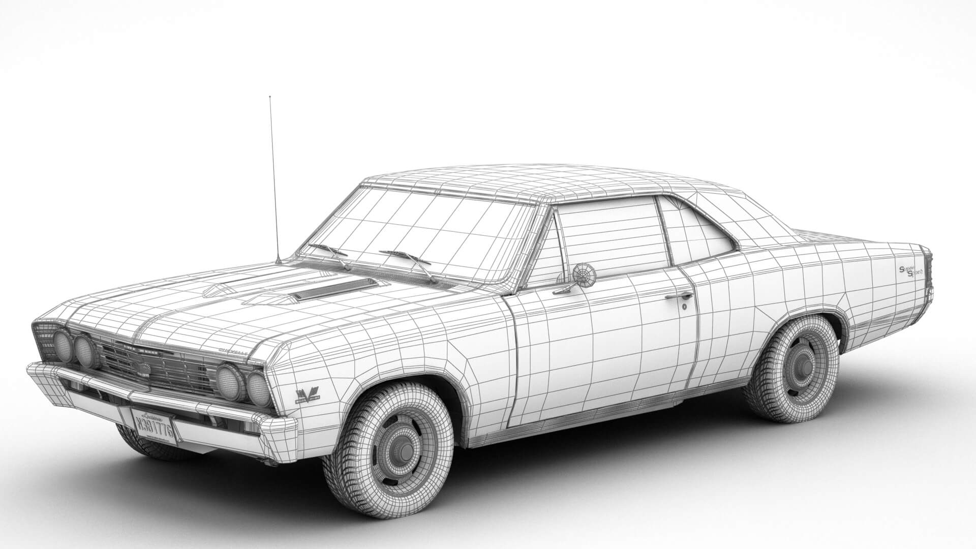 Chevrolet Chevelle SS 1967 - 3D Model by Carmodels3D