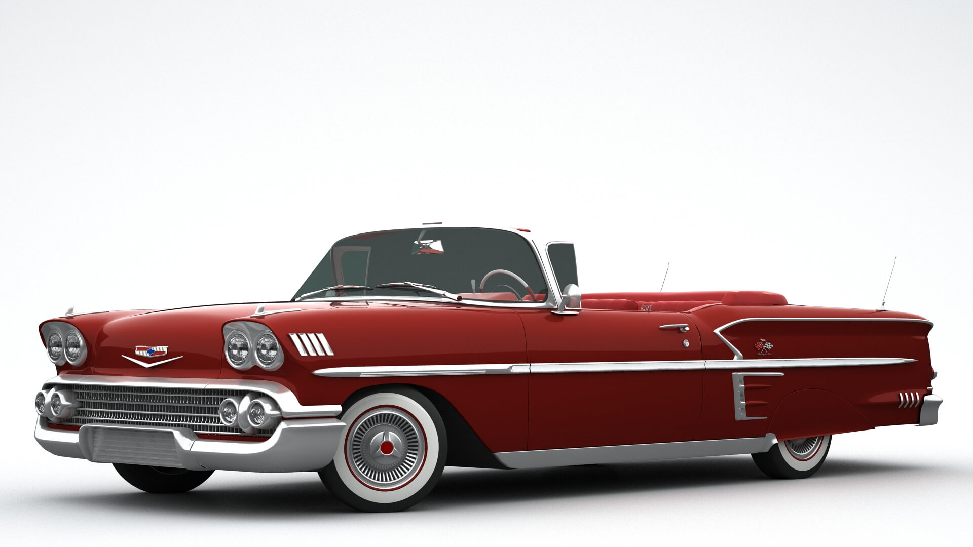 Chevrolet Impala Convertible 1958 - 3D Model by Carmodels3D