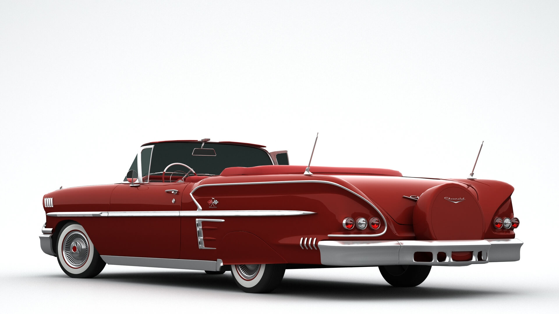 Chevrolet Impala Convertible 1958 - 3D Model by Carmodels3D