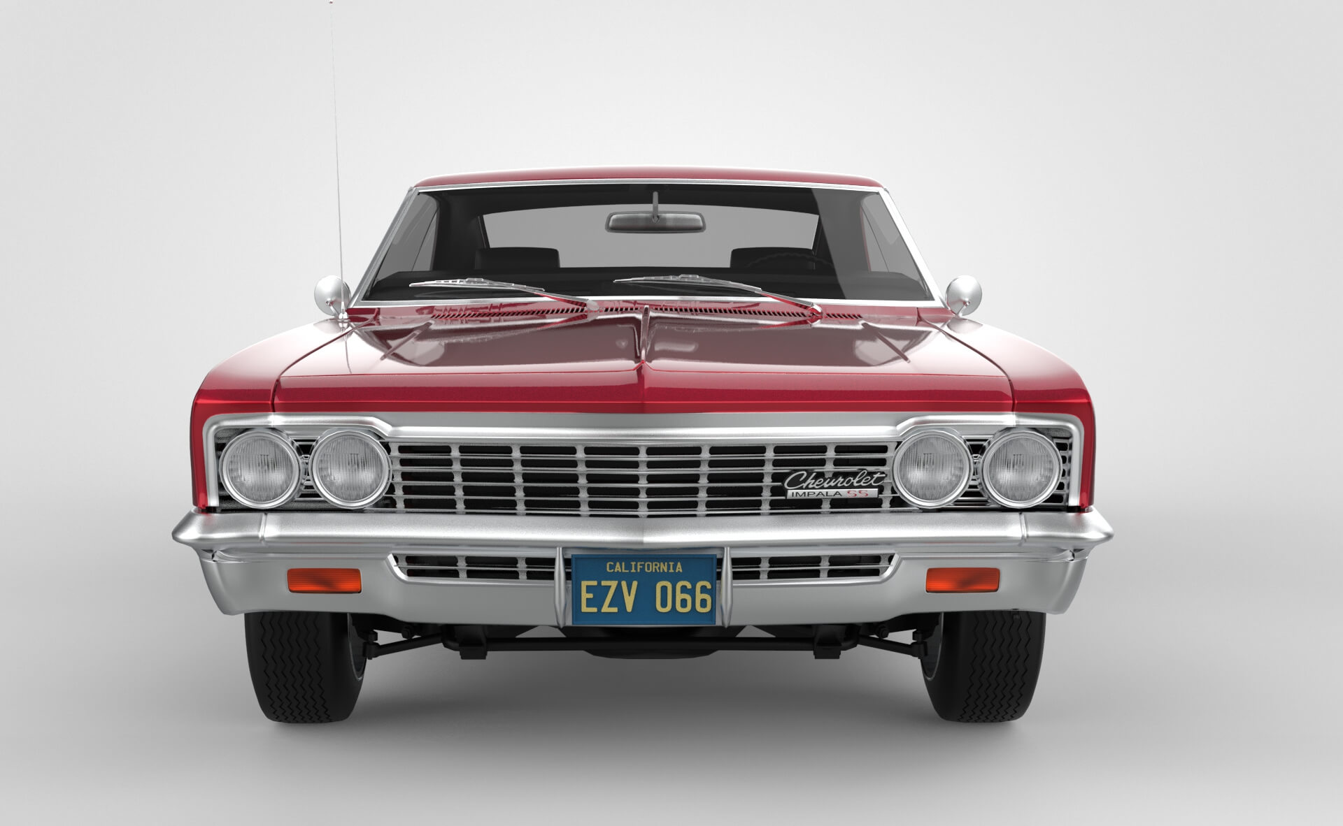 Chevrolet Impala Coupe 1966 - 3D Model by Carmodels3D