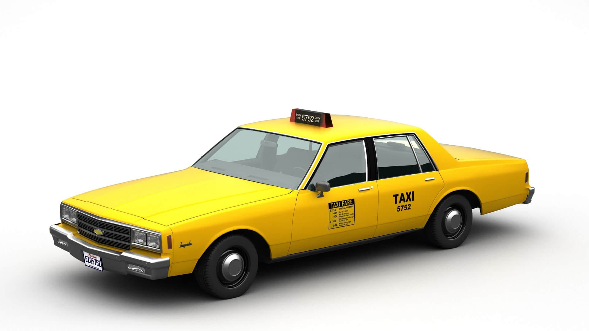 Chevrolet Impala Taxi - 3D Model by Carmodels3D