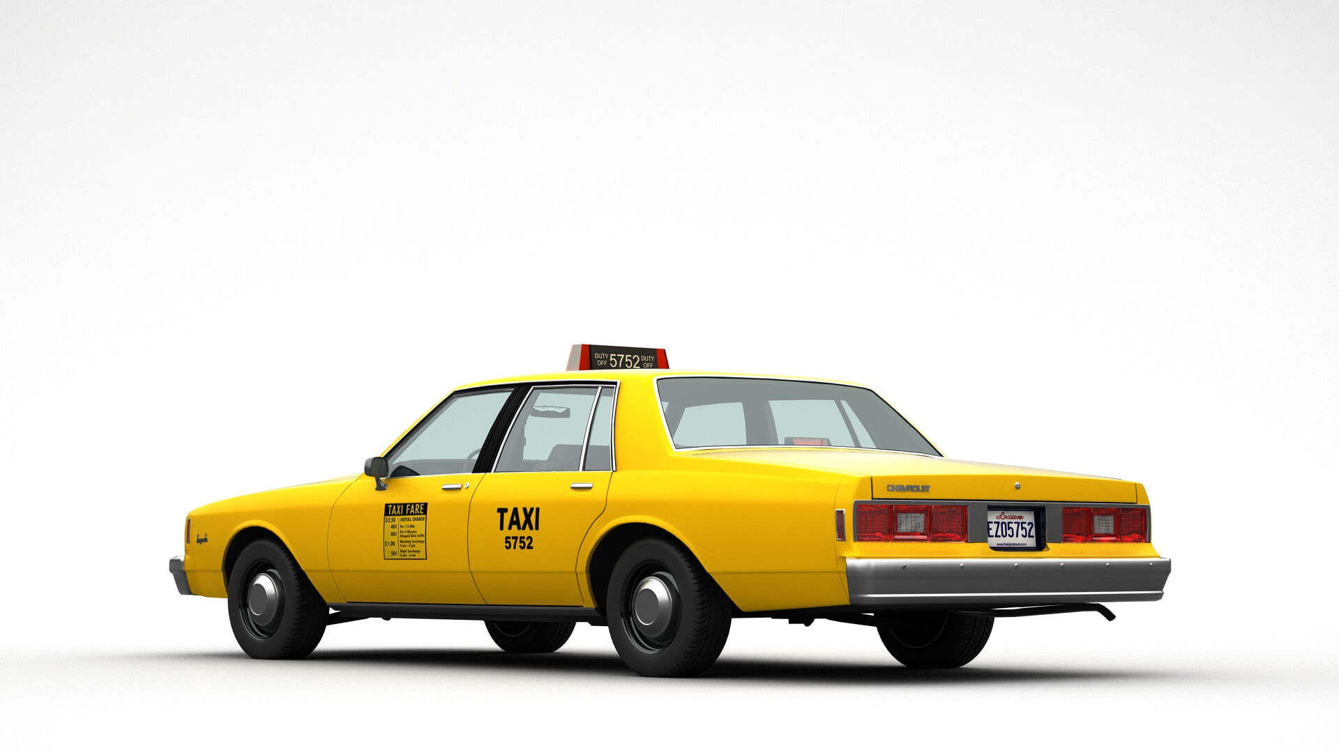 Chevrolet Impala Taxi - 3D Model by Carmodels3D