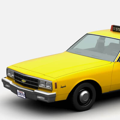 Chevrolet Impala Taxi - 3D Model by Carmodels3D
