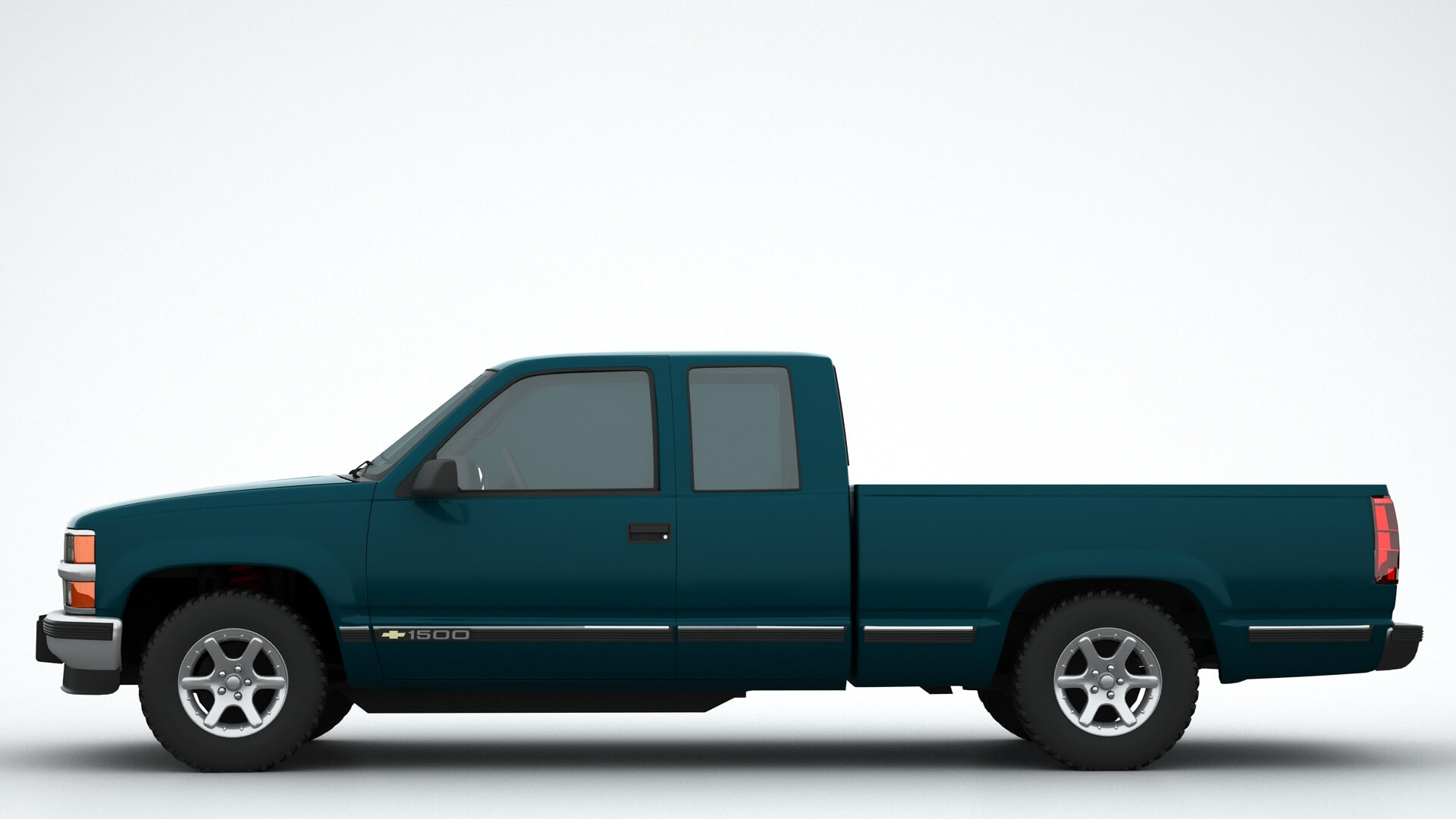 Chevrolet Silverado Extended Cab - 3D Model by Carmodels3D