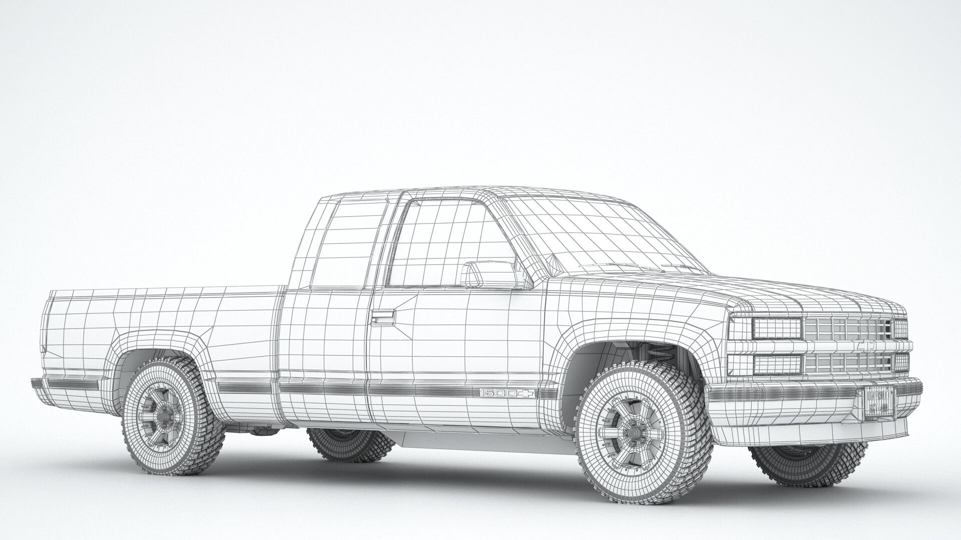 Chevrolet Silverado Extended Cab - 3D Model by Carmodels3D
