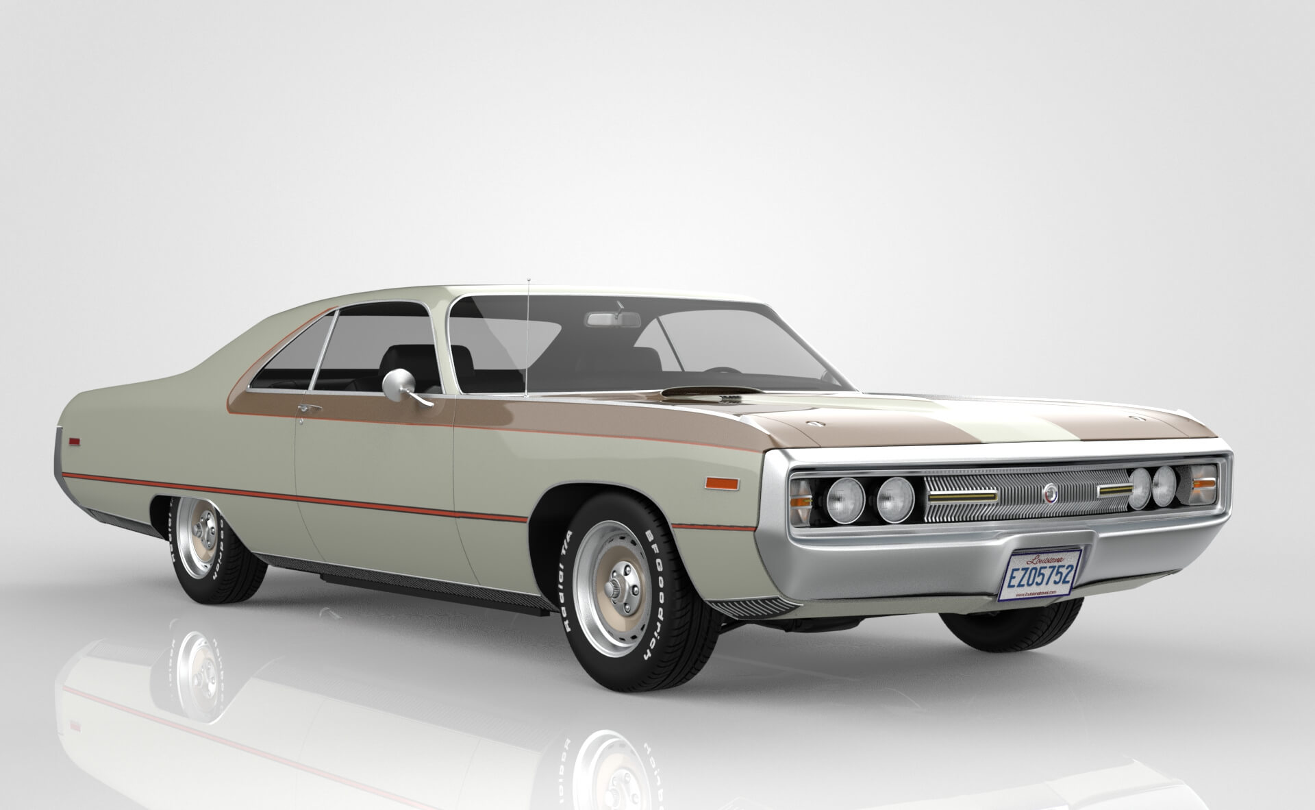 Chrysler 300 Hurst 1970 - 3D Model by Carmodels3D