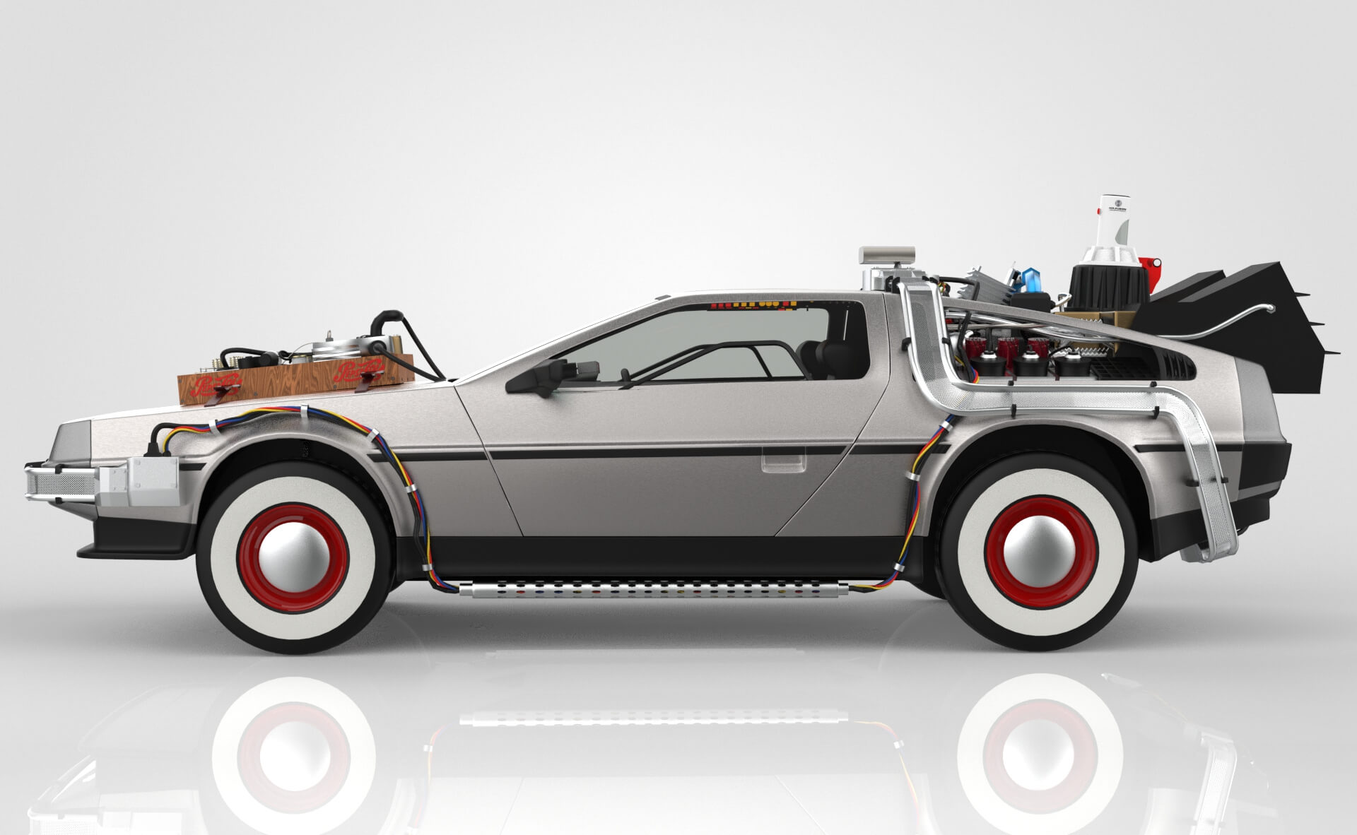 DeLorean Time Machine Episode 3 Wild West - 3D Model by Carmodels3D