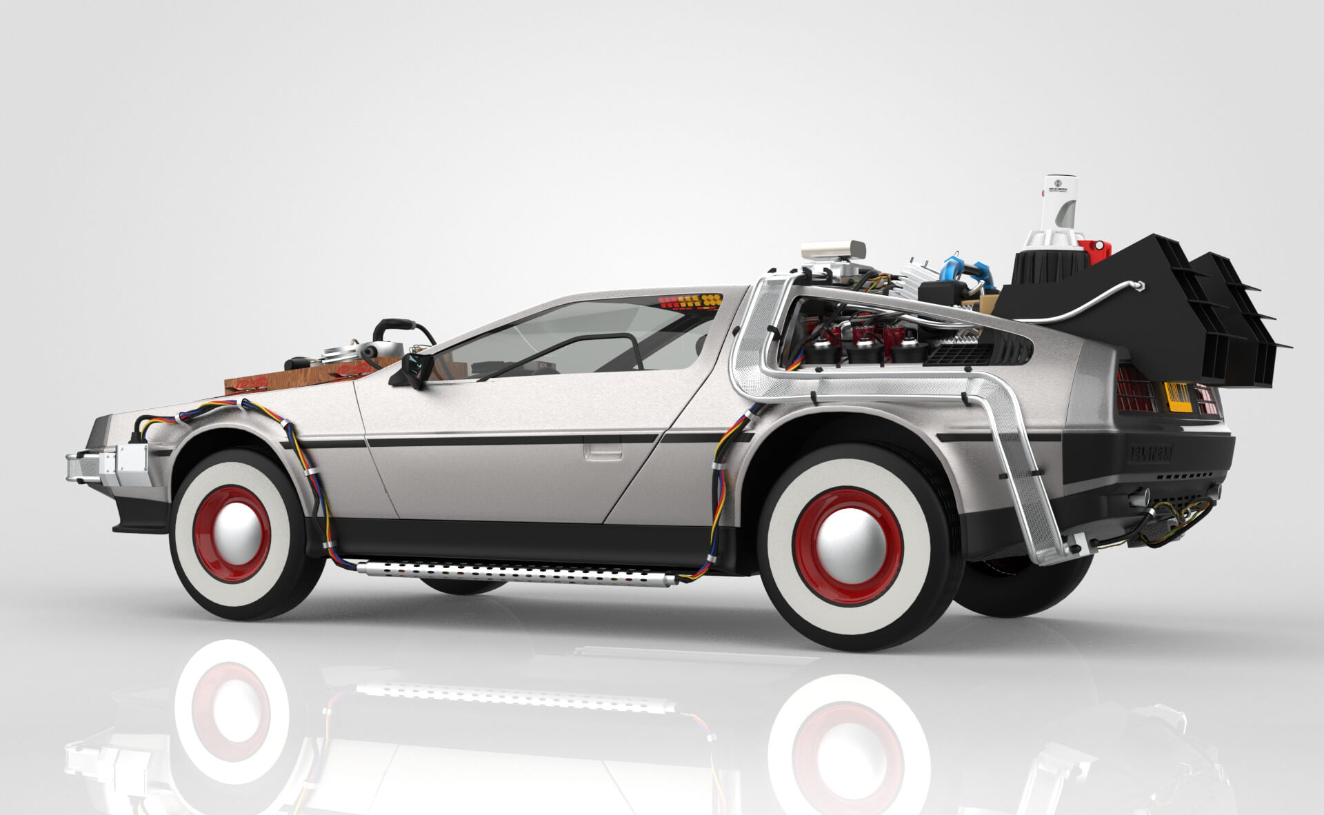 DeLorean Time Machine Episode 3 Wild West - 3D Model by Carmodels3D