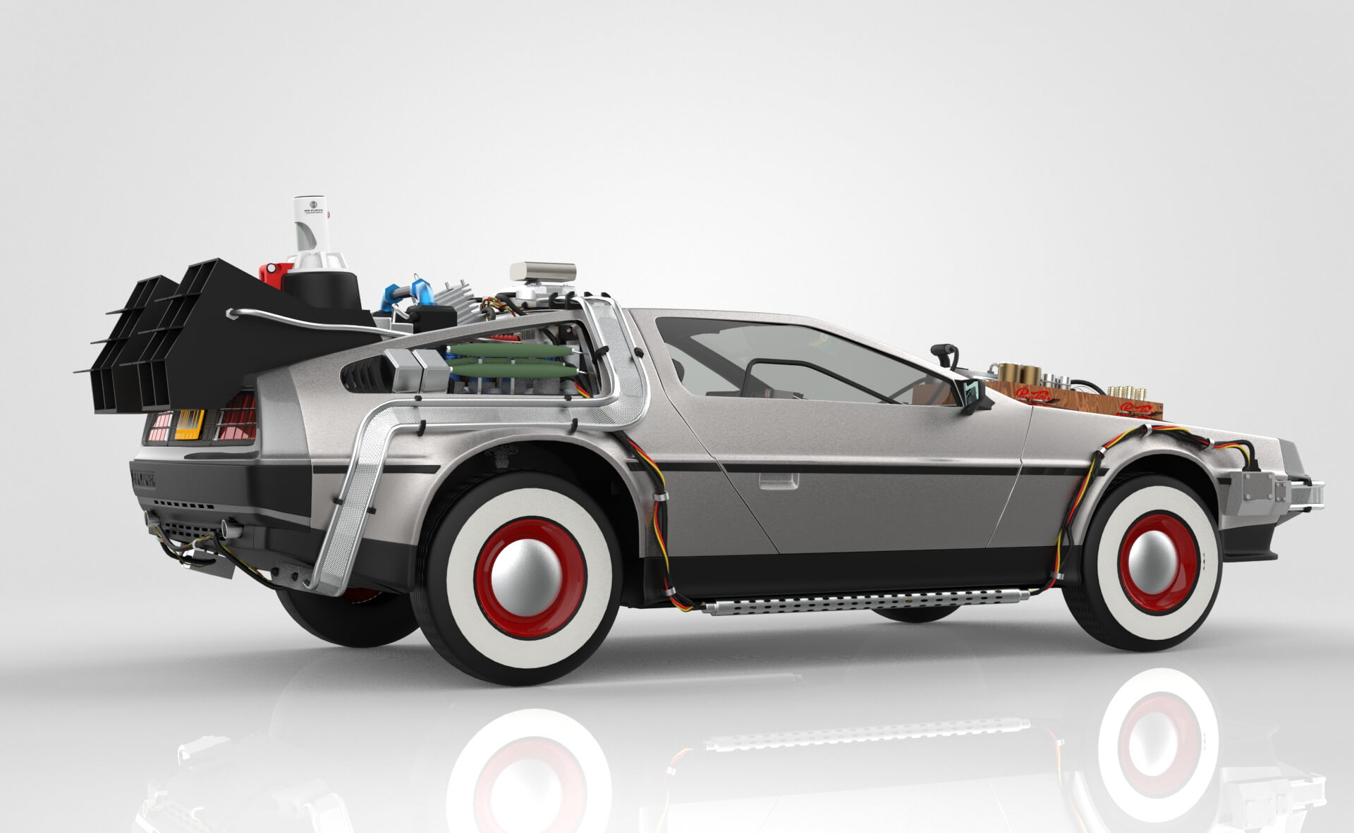 DeLorean Time Machine Episode 3 Wild West - 3D Model by Carmodels3D
