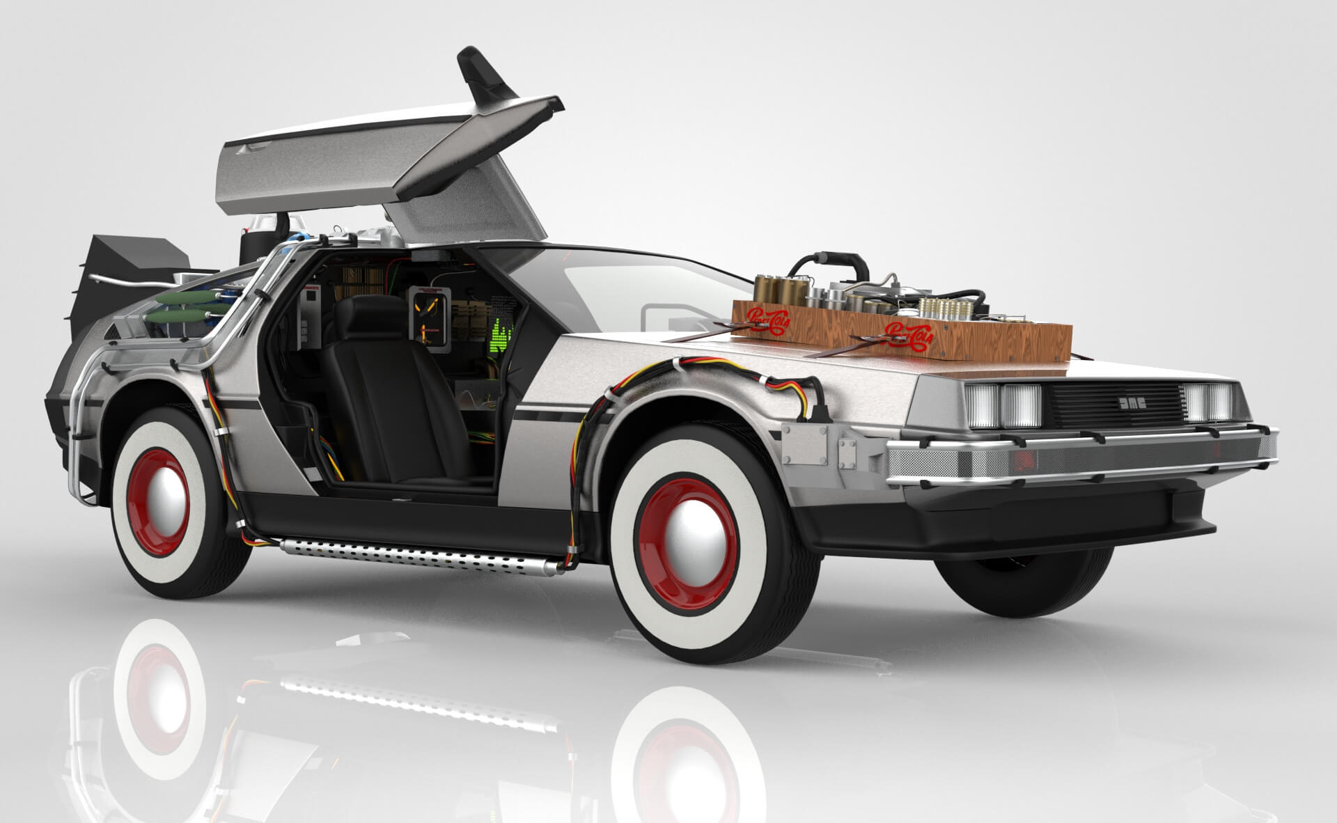 DeLorean Time Machine Episode 3 Wild West - 3D Model by Carmodels3D