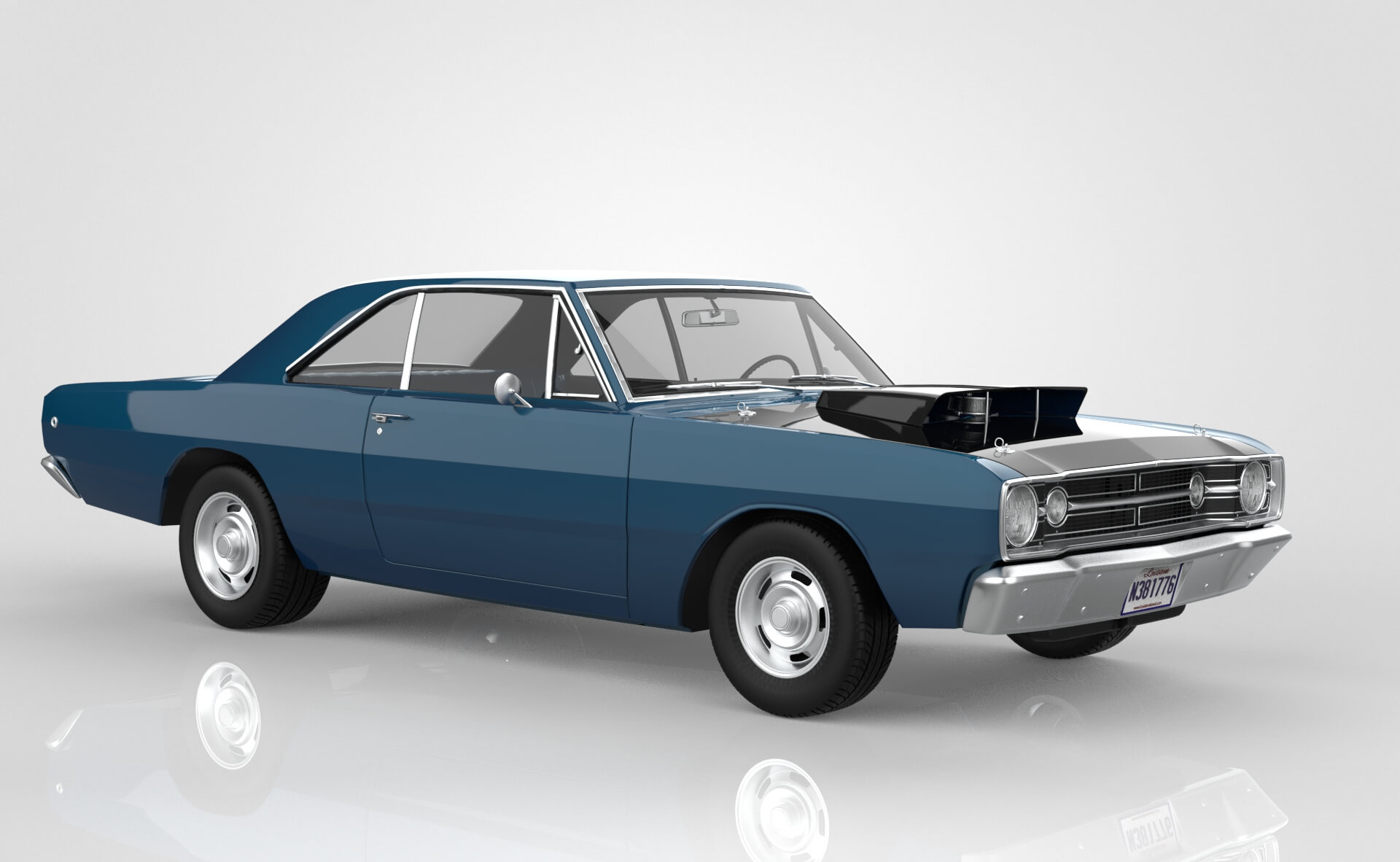 Dodge Dart Hemi - 3D Model by Carmodels3D
