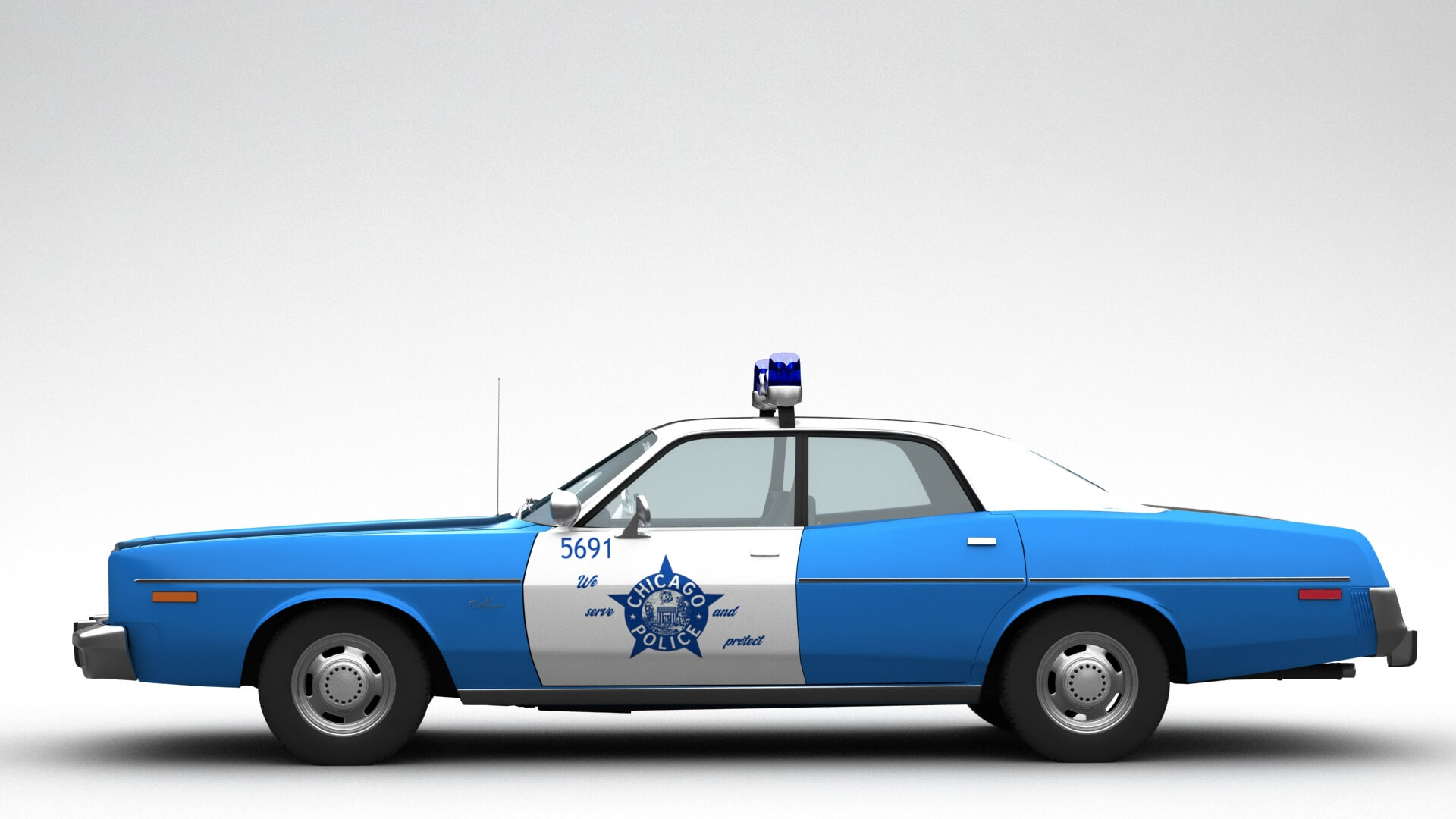 Dodge Monaco Police 1977 - 3D Model by Carmodels3D