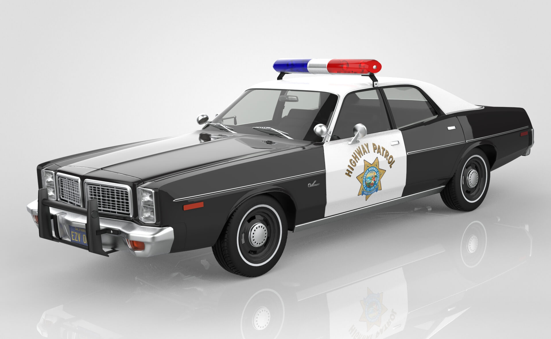 Dodge Monaco Police 1978 - 3D Model by Carmodels3D