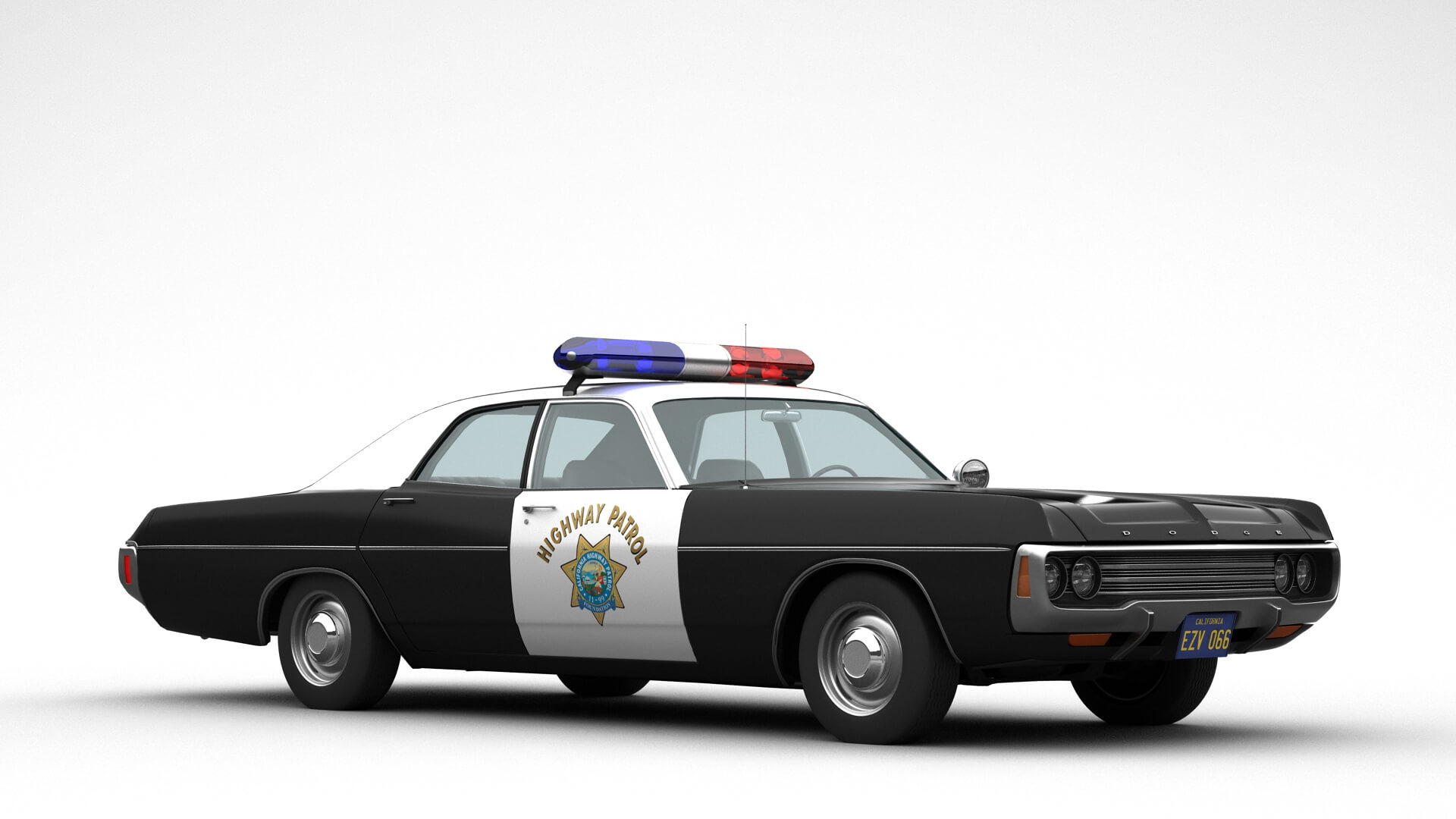 Dodge Polara Police - 3D Model by Carmodels3D