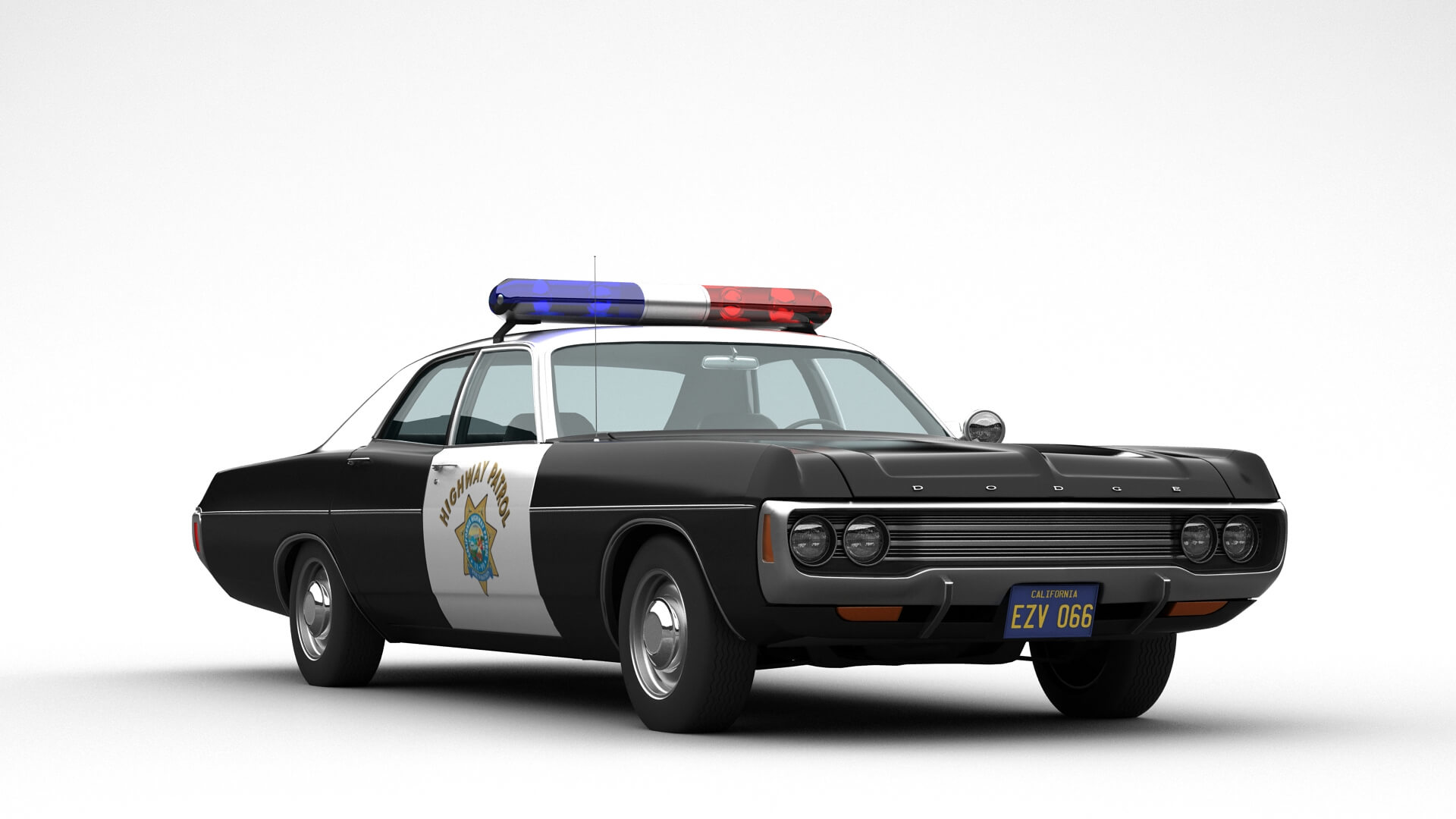 Dodge Polara Police - 3D Model by Carmodels3D