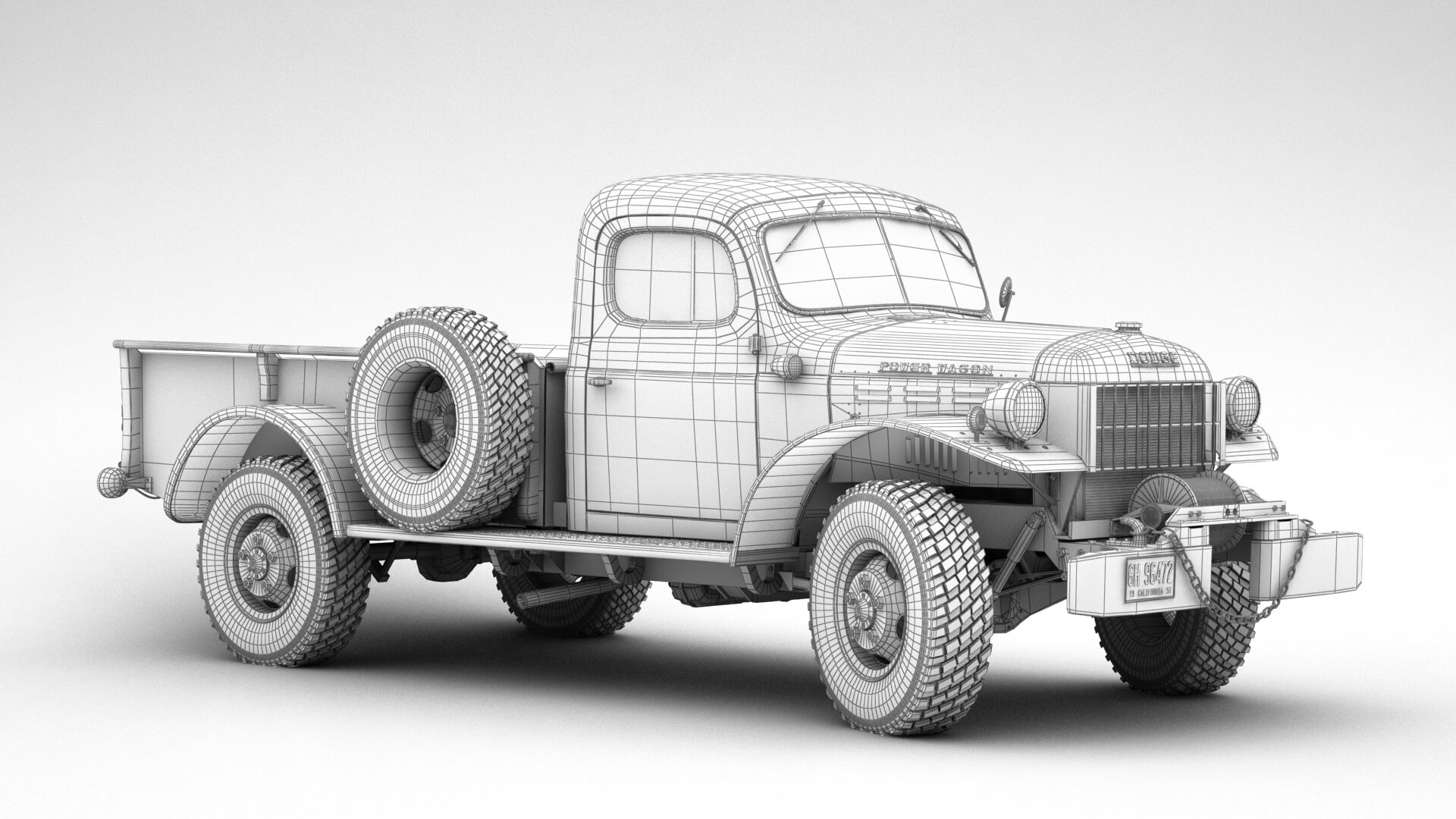 Dodge Power Wagon 1946 - 3D Model by Carmodels3D