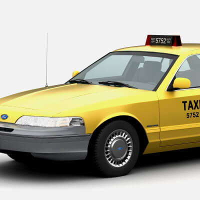 Ford Crown Victoria Taxi 1992 - 3D Model by Carmodels3D
