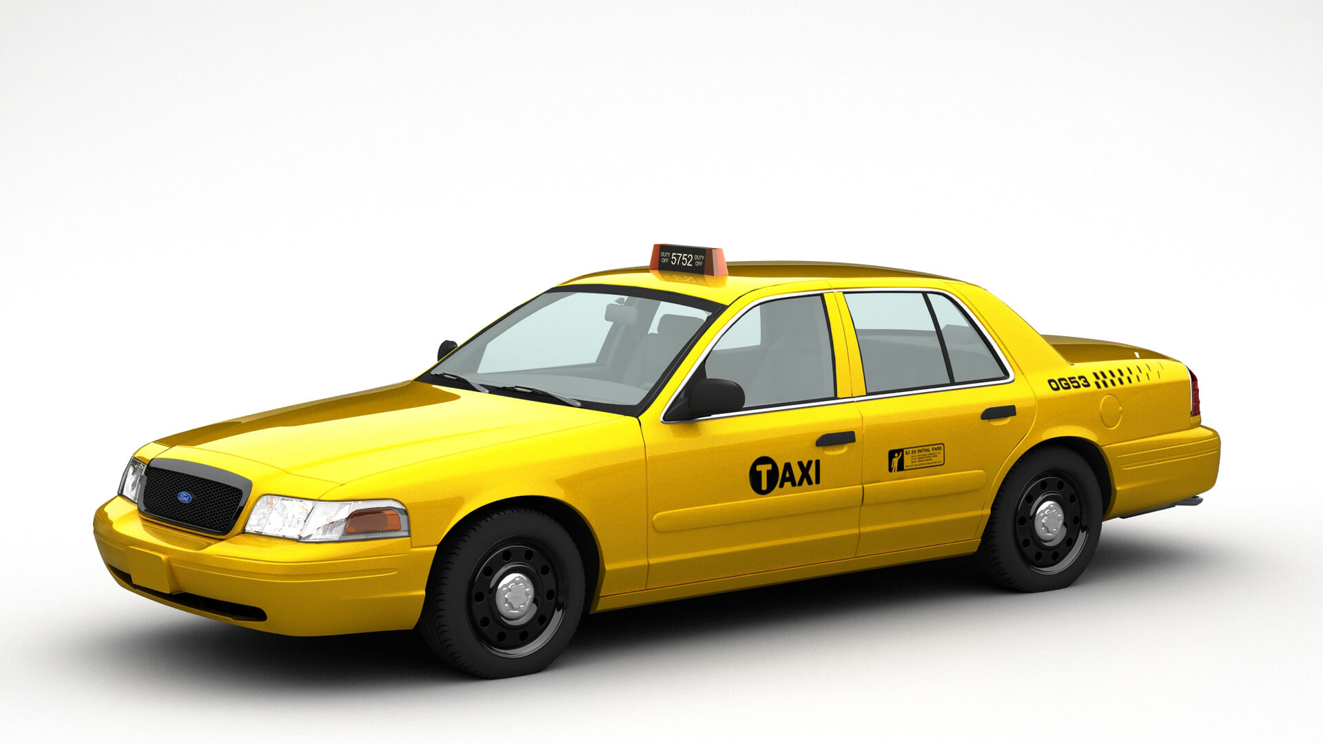 Ford Crown Victoria Taxi - 3D Model by Carmodels3D