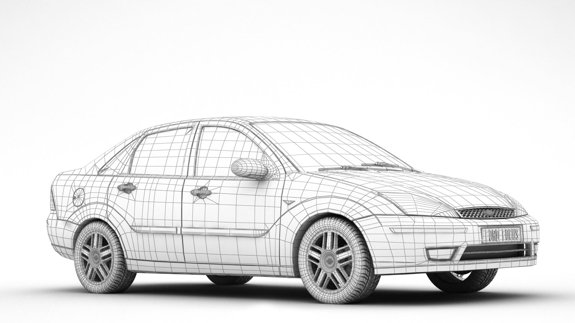 Ford Focus Sedan 2004 - 3D Model by Carmodels3D