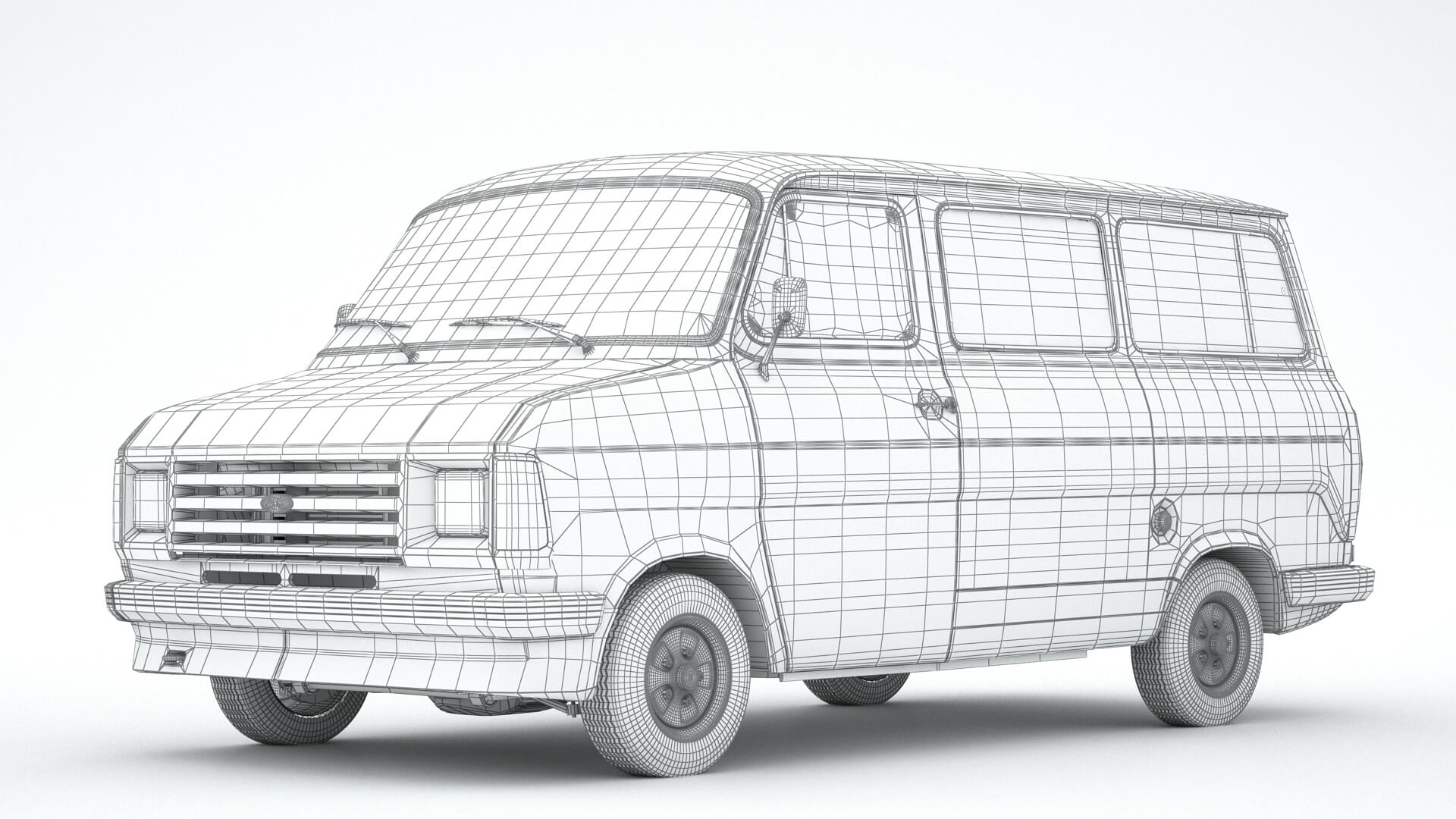 Ford Transit MK2 80S - 3D Model by Carmodels3D