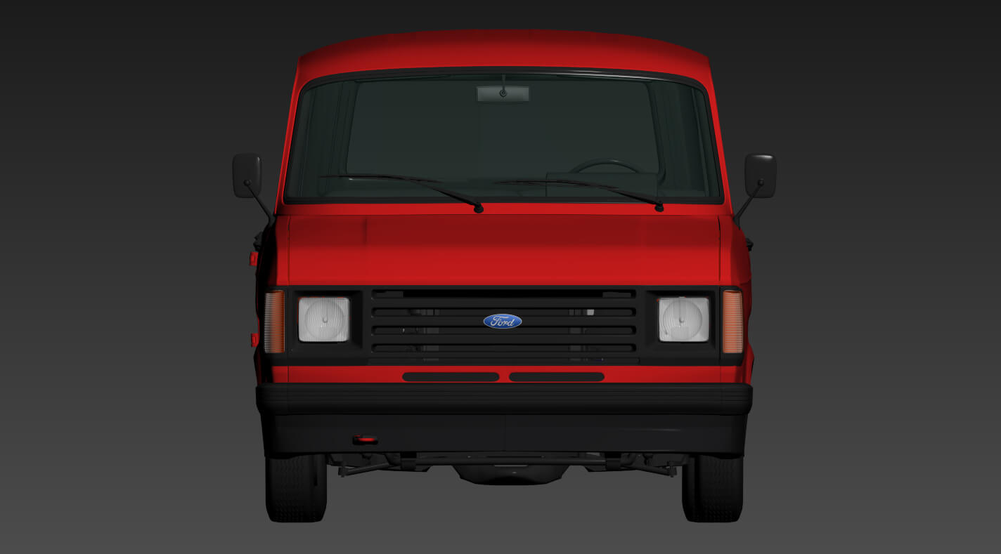 Ford Transit MK2 80S - 3D Model by Carmodels3D