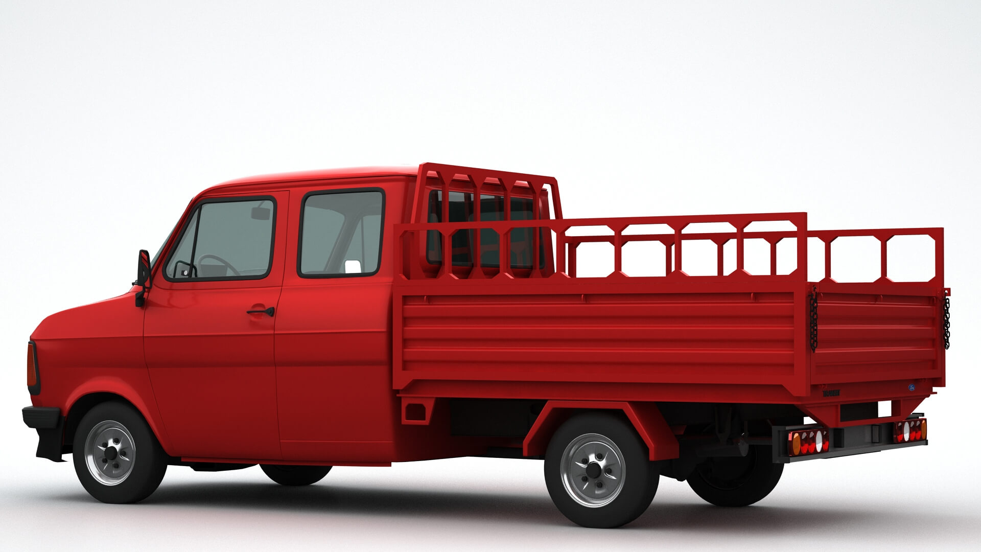 Ford Transit MK2 Pick-Up 3D Model by Carmodels3D