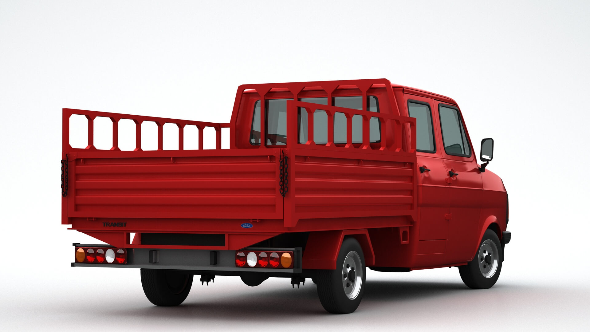 Ford Transit MK2 Pick-Up 3D Model by Carmodels3D