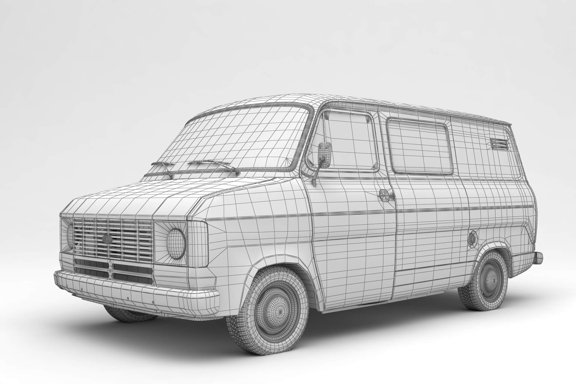 Ford Transit MK2 - 3D Model by Carmodels3D
