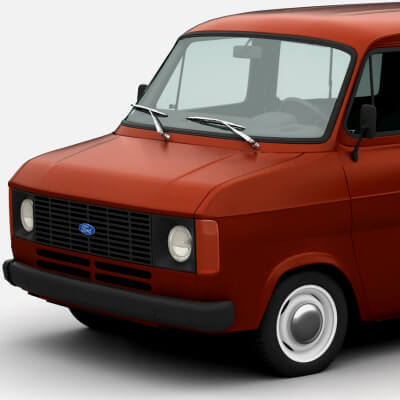 Ford Transit MK2 - 3D Model by Carmodels3D