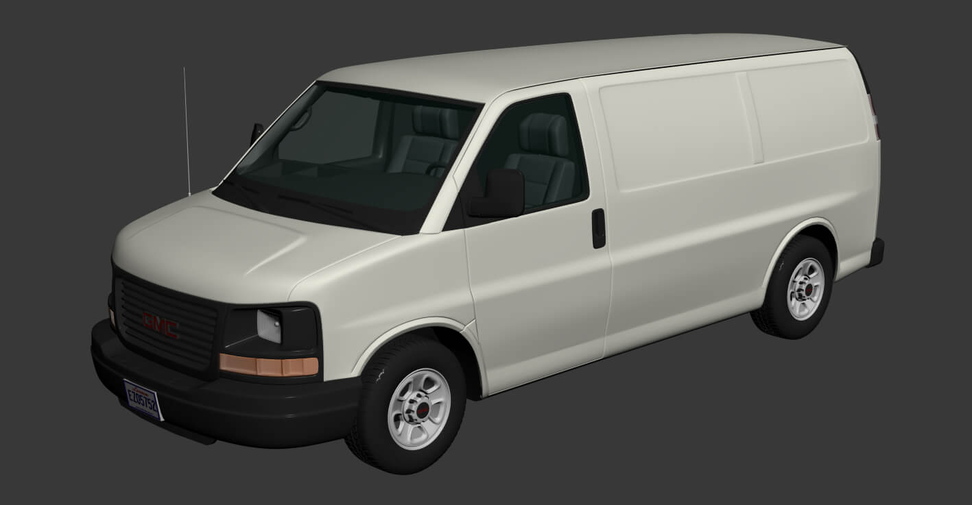 GMC Savana Cargo Van - 3D Model by Carmodels3D