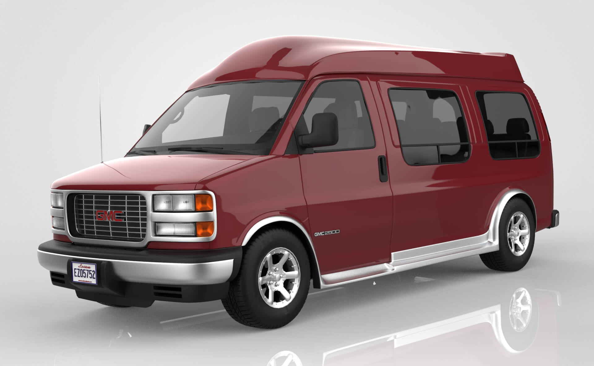 GMC Savana Conversion Van 1997 - 3D Model by Carmodels3D