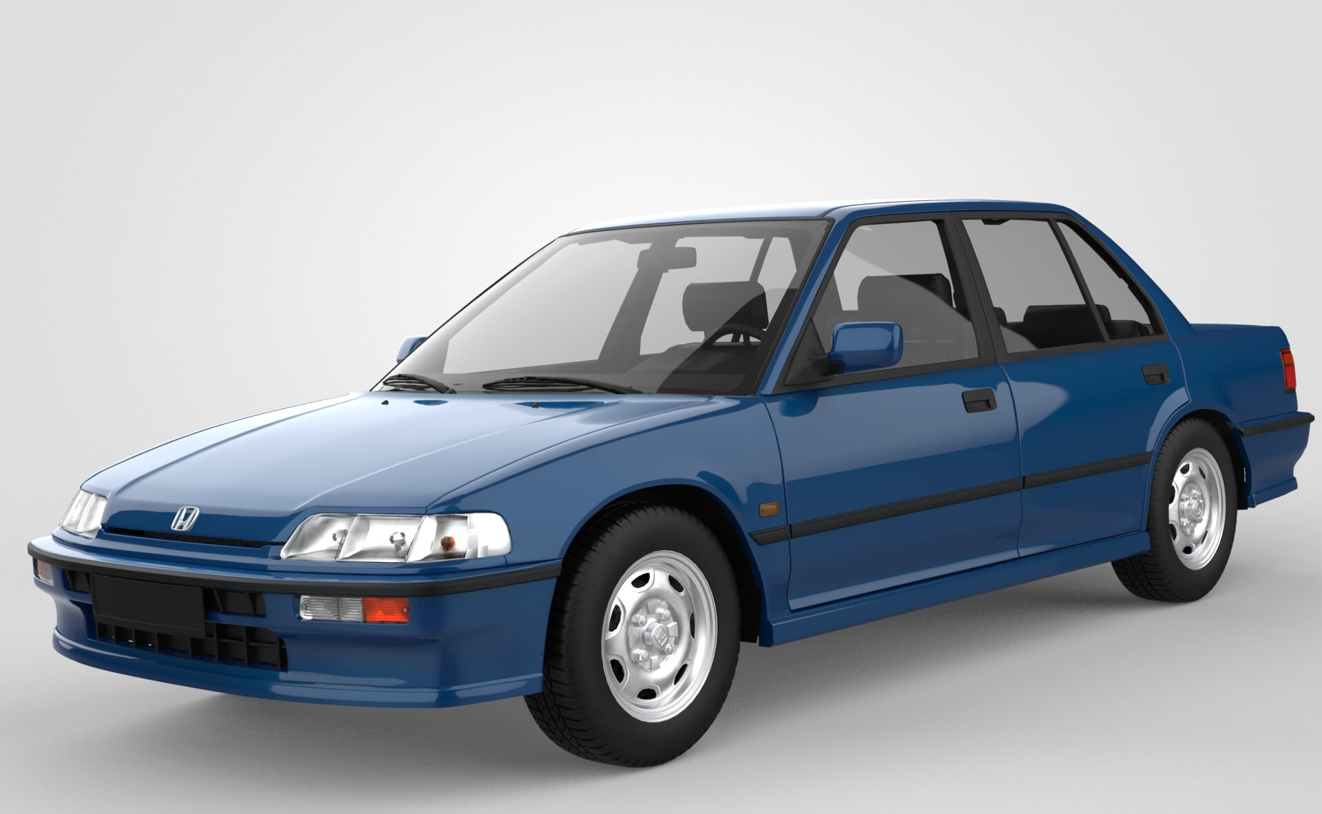 Honda Civic Ef Sedan 1990 - 3D Model by Carmodels3D