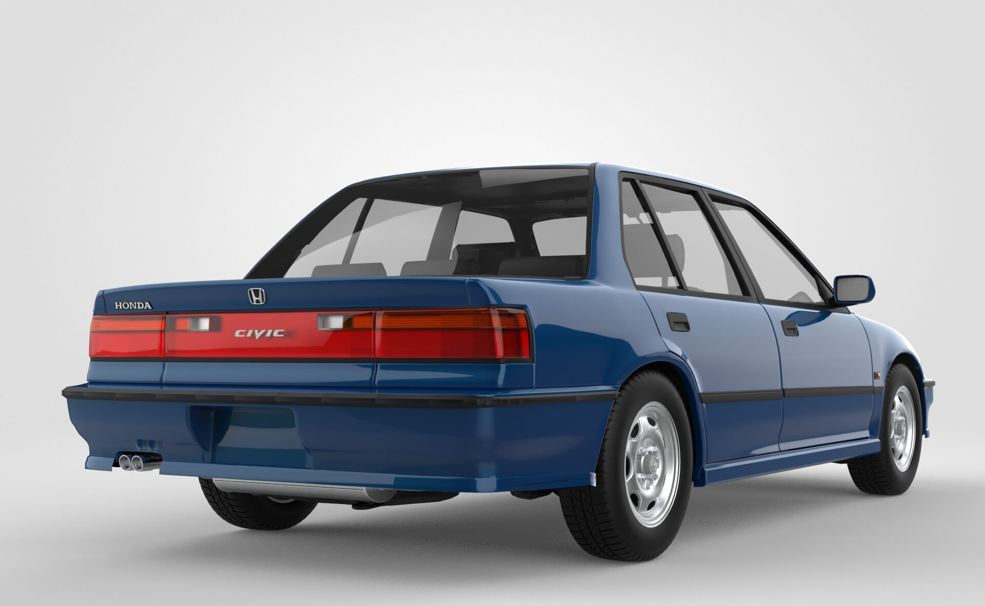 Honda Civic Ef Sedan 1990 - 3D Model by Carmodels3D