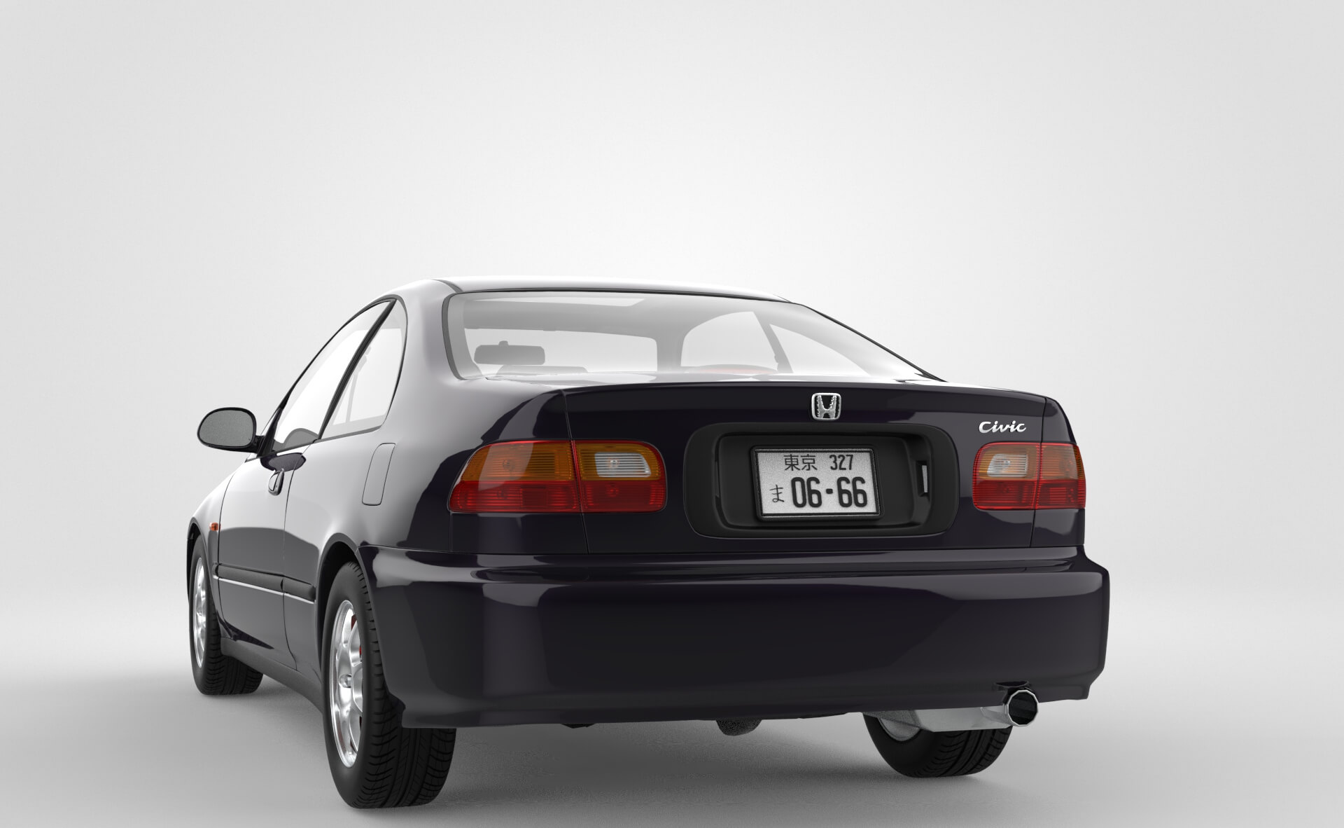 Honda Civic EJ1 Coupe - 3D Model by Carmodels3D