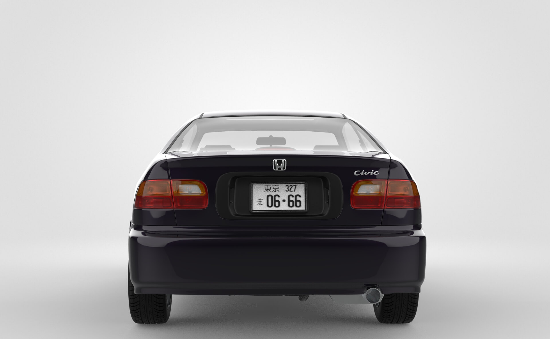 Honda Civic EJ1 Coupe - 3D Model by Carmodels3D