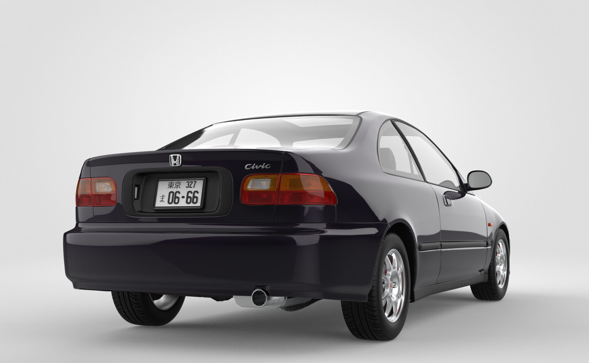 Honda Civic EJ1 Coupe - 3D Model by Carmodels3D