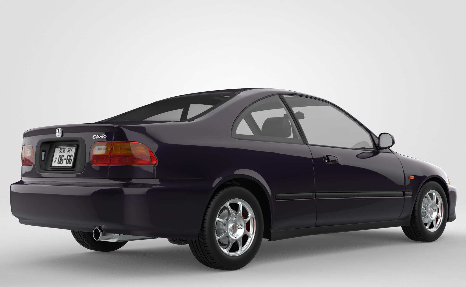 Honda Civic EJ1 Coupe - 3D Model by Carmodels3D