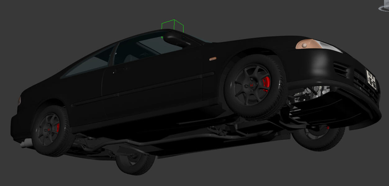 Honda Civic EJ1 Coupe - 3D Model by Carmodels3D