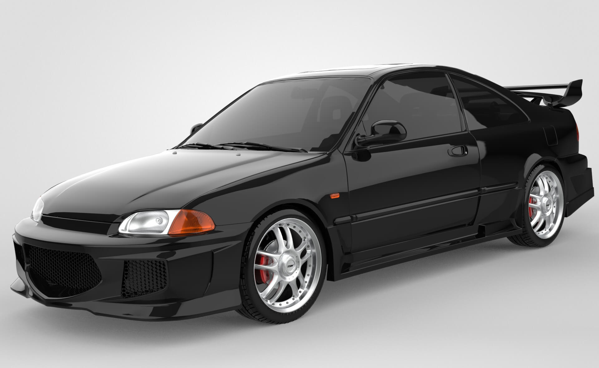 Honda Civic EJ1 Coupe - The Fast and The Furious 3D Model by Carmodels3D