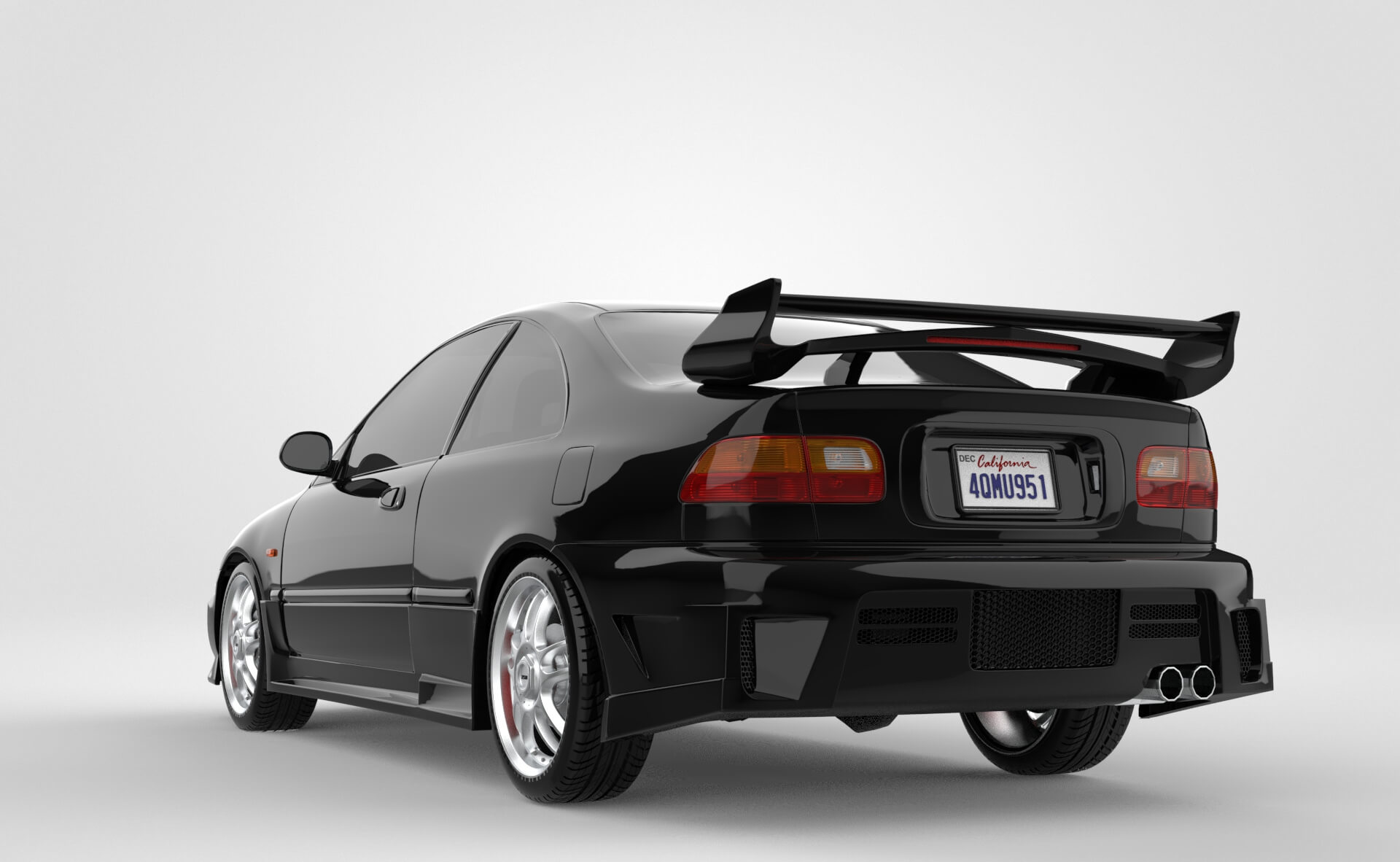 Honda Civic EJ1 Coupe - The Fast and The Furious 3D Model by Carmodels3D