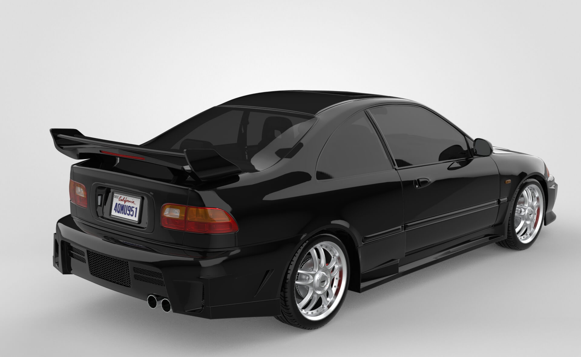 Honda Civic EJ1 Coupe - The Fast and The Furious 3D Model by Carmodels3D
