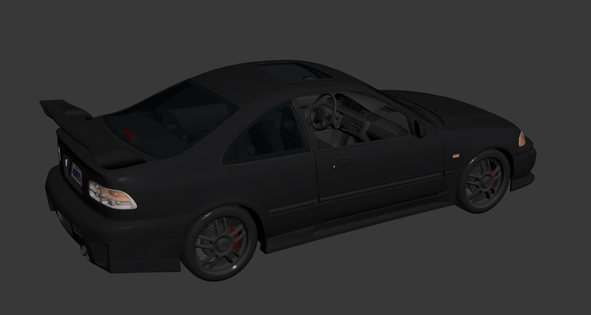 Honda Civic EJ1 Coupe - The Fast and The Furious 3D Model by Carmodels3D