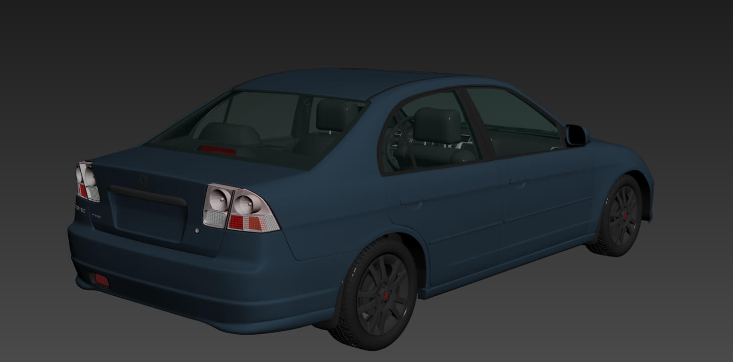 Honda Civic Vtec 2 - 3D Model by Carmodels3D