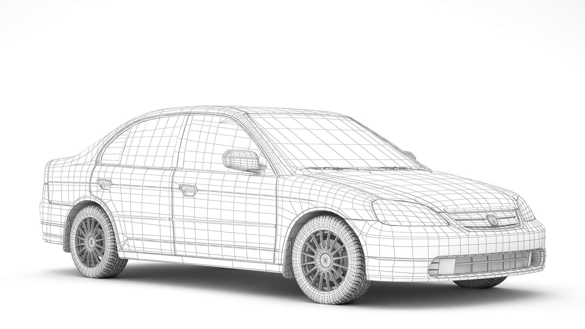 Honda Civic Vtec - 3D Model by Carmodels3D