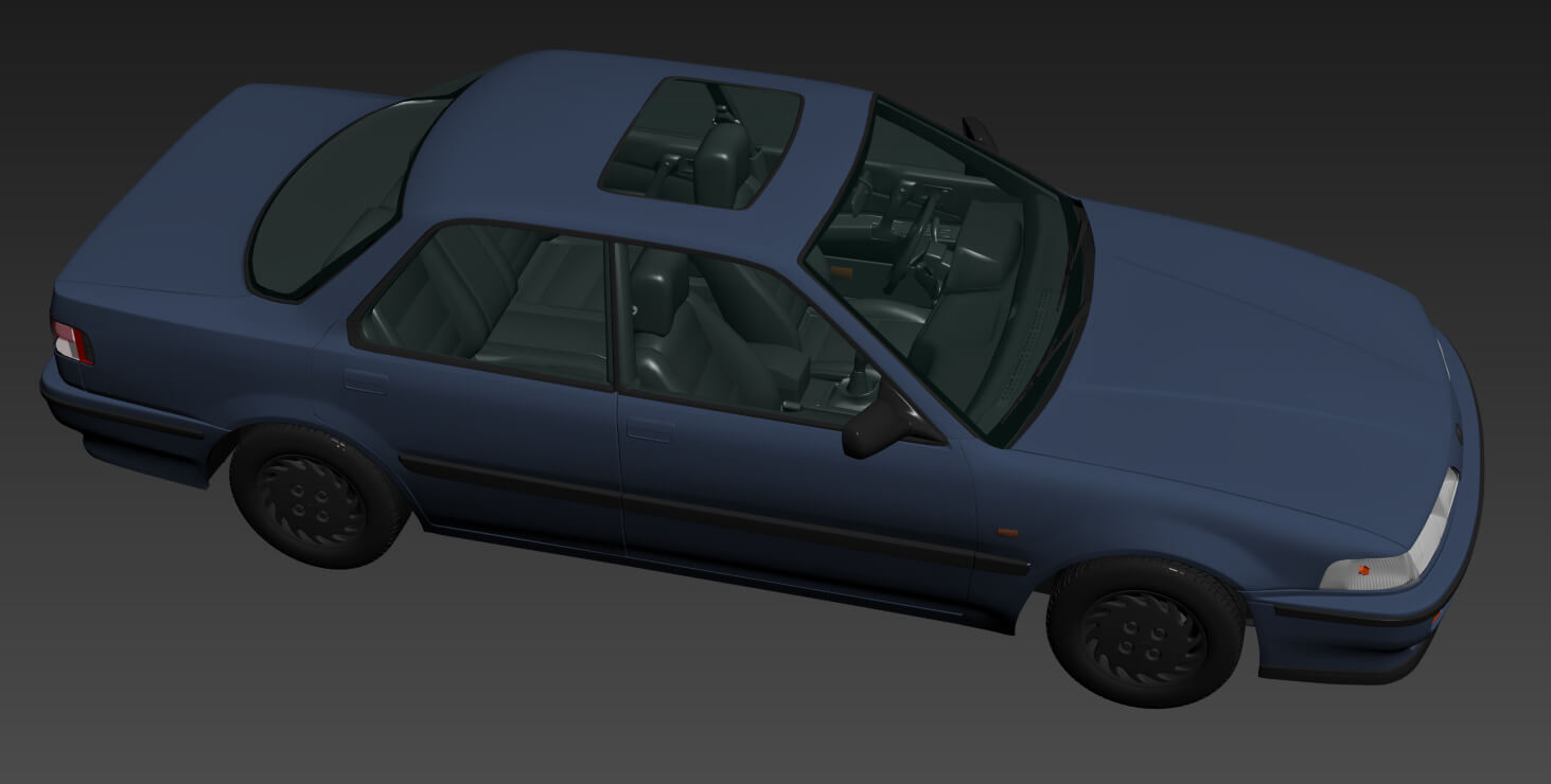 Honda Integra 1990 - 3D Model by Carmodels3D