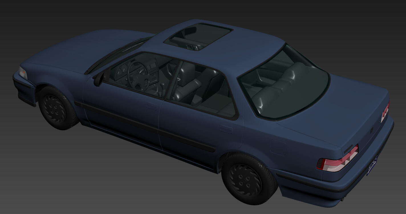 Honda Integra 1990 - 3D Model by Carmodels3D